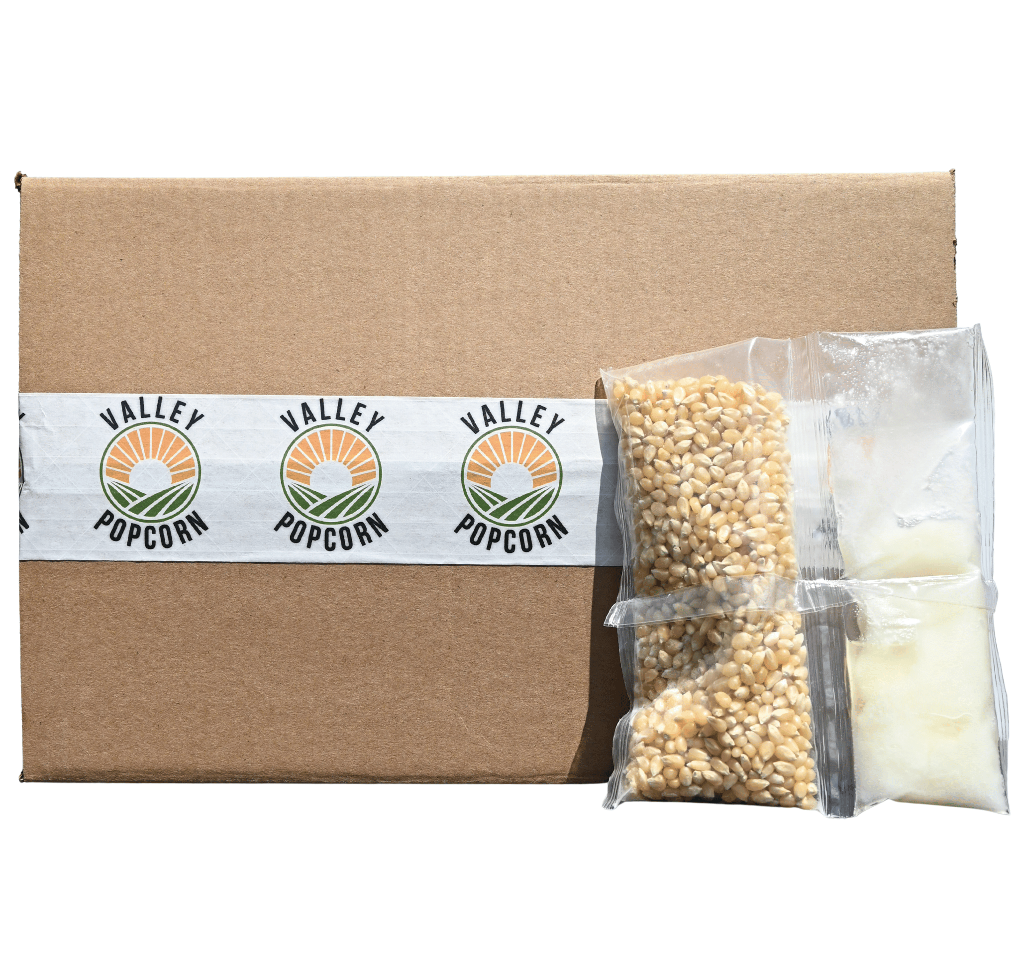 Valley Popcorn Kits: White-6/8oz - Midwest Valley Popcorn