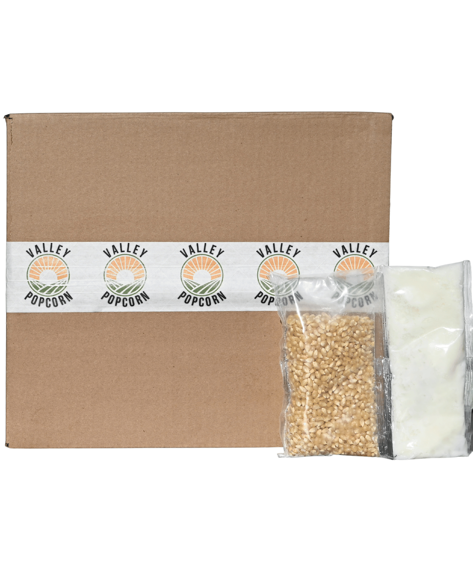 Valley Popcorn Kits: White-12/14oz - Midwest Valley Popcorn